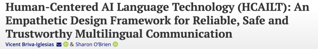 Human-Centered AI for Language Technology: A Promising Framework With a ...